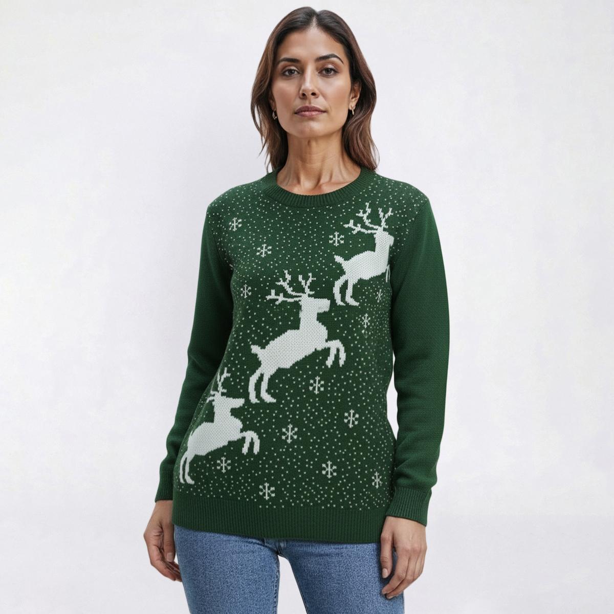 Click here for Plus Size Tint & Shadow Long Sleeve Flying Reindee... prices